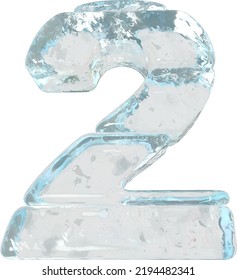 Ice Symbol Made Horizontal Blocks Number Stock Vector (Royalty Free ...