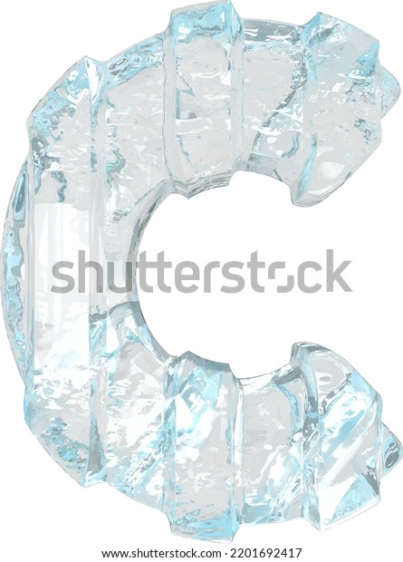 Ice Symbol Thick Vertical Straps Letter Stock Vector (Royalty Free ...