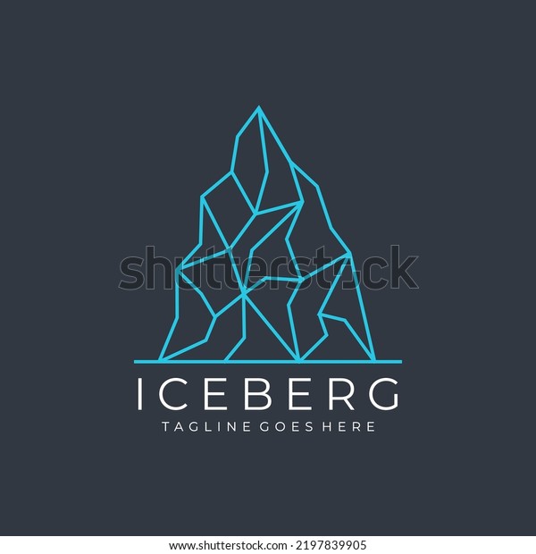 Iceberg Logo Design Vector Illustration Stock Vector (Royalty Free ...