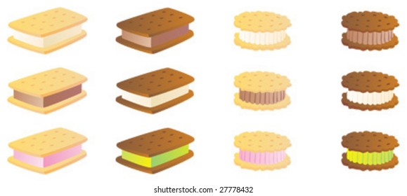 15,154 Ice cream sandwich vector Images, Stock Photos & Vectors ...
