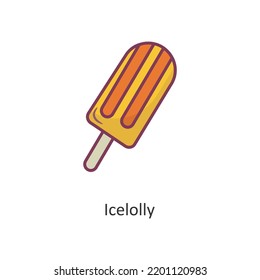 Icelolly Vector Filled Outline Icon Design Stock Vector (Royalty Free ...