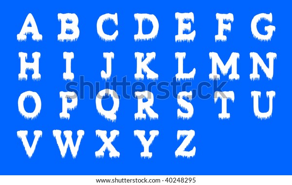 Icing Alphabet Capital Letters Stock Vector (Royalty Free) 40248295 ...