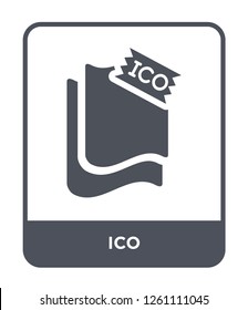 Ico Icon Vector On White Background Stock Vector (Royalty Free ...