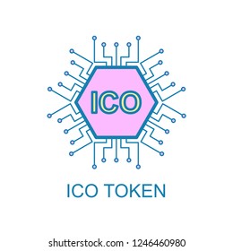 Ico Token Icon Outline Stock Vector (Royalty Free) 793531246 | Shutterstock