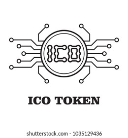 Ico Token Icon Outline Stock Vector (Royalty Free) 793531246 | Shutterstock