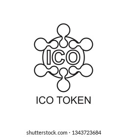Ico Token Icon Outline: เวกเตอร์สต็อก (ปลอดค่าลิขสิทธิ์) 1343723684 ...