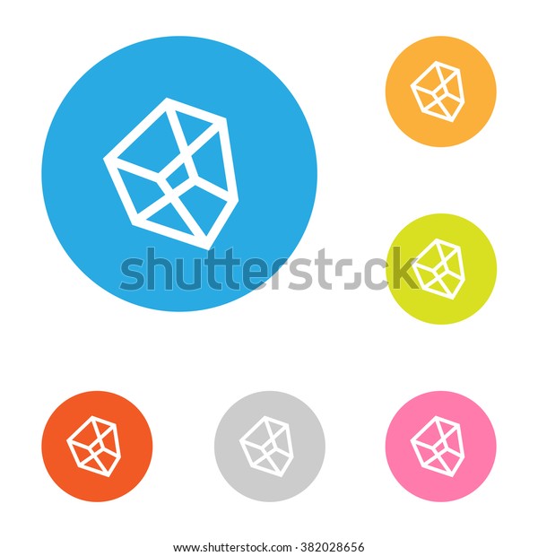 Icon 3d Modeling Symbol 3d Modeling Stock Vector (Royalty Free ...
