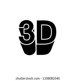 Icon 3d Word Symbol Black Stock Vector (Royalty Free) 1108082540 ...