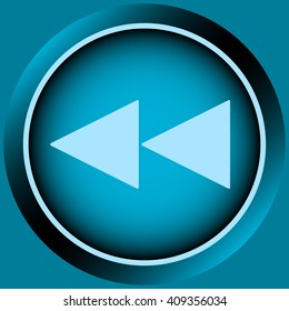 Icon Blue Scrolling Symbol Back Stock Vector (Royalty Free) 409356034 ...