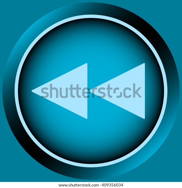 Icon Blue Scrolling Symbol Back Stock Vector (Royalty Free) 409356034 ...