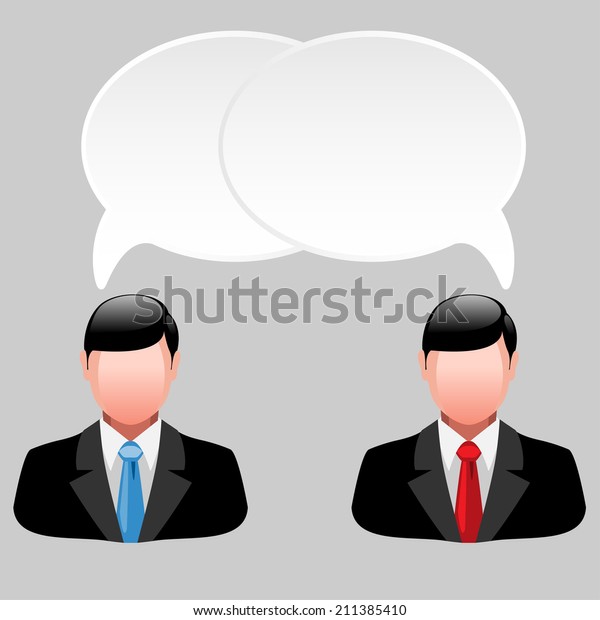 Icon Business Men Thoughts Ideas Illustration Stock Vector (Royalty ...