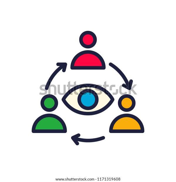 Icon Business Team Eye Stock Vector (Royalty Free) 1171319608 ...