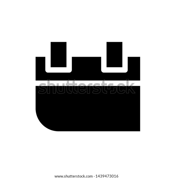 Icon Calender Vector Illustration Emblem Isolated Stock Vector (Royalty ...