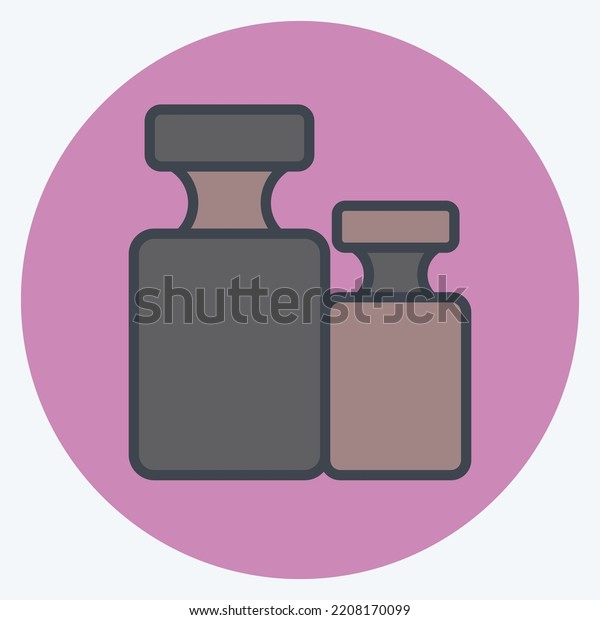 Icon Calibration Weight Suitable Education Symbol Stock Vector (Royalty ...