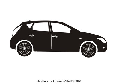 Suv Car Icon Side View Crossover Stock Vector (Royalty Free) 1283699503 ...
