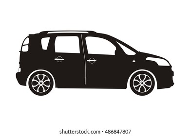 Vektor Stok Small Utilitie Car (Tanpa Royalti) 123456724 | Shutterstock