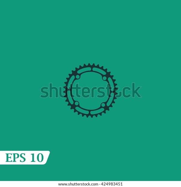Icon Chainwheel Stock Vector (Royalty Free) 424983451 | Shutterstock