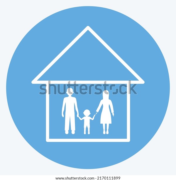 Icon Community Building Suitable Community Symbol Stock Vector (Royalty ...