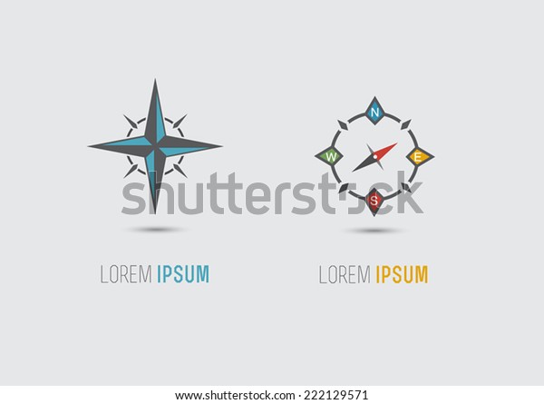 Icon Compass Can Be Used Logo Stock Vector (Royalty Free) 222129571