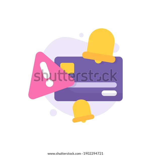 Icon Concept About Payment Alert Bill Stock Vector (Royalty Free ...