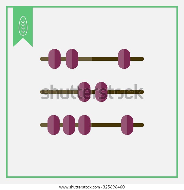 Icon Counting Frame Beads Stock Vector (Royalty Free) 325696460 ...