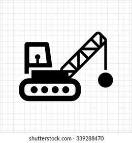 1,564 Crawler crane icon Images, Stock Photos & Vectors | Shutterstock