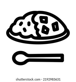 Icon Curry Ricesimple Vector Illustration Stock Vector (Royalty Free ...