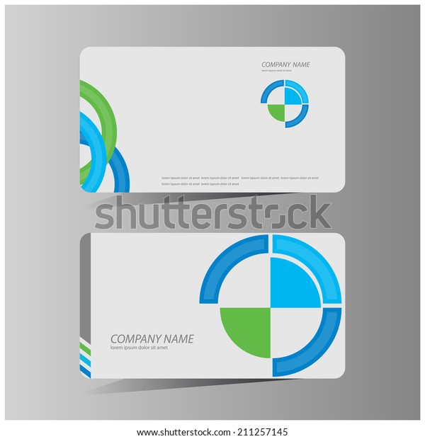 Icon Design Element Business Card Template Stock Vector (Royalty Free ...