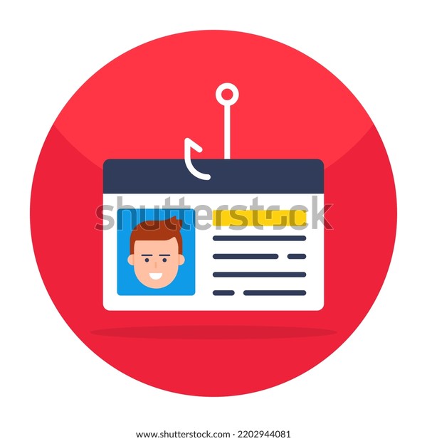 Icon Design Id Card Hacking Stock Vector (Royalty Free) 2202944081 ...