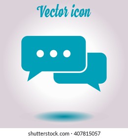 Icon Dialog Vector Illustration Stock Vector (Royalty Free) 428591398 ...