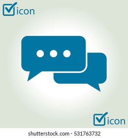 Icon Dialog Vector Illustration Stock Vector (Royalty Free) 428591398 ...