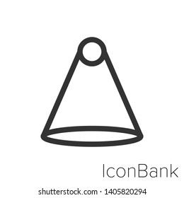 Icon Directional Light Black White Illustration Stock Vector (Royalty ...