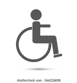 Icon Disabled Gray On White Background Stock Vector (Royalty Free ...