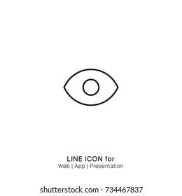 Icon Eye View Watch Graphic Design Stock Vector (Royalty Free ...