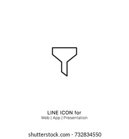 Icon Filter Graphic Design Single Icon: стоковая векторная графика (без ...