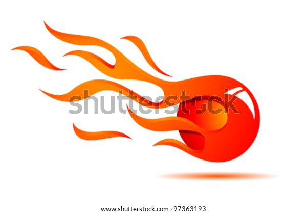 Icon Fireball Stock Vector (Royalty Free) 97363193 | Shutterstock