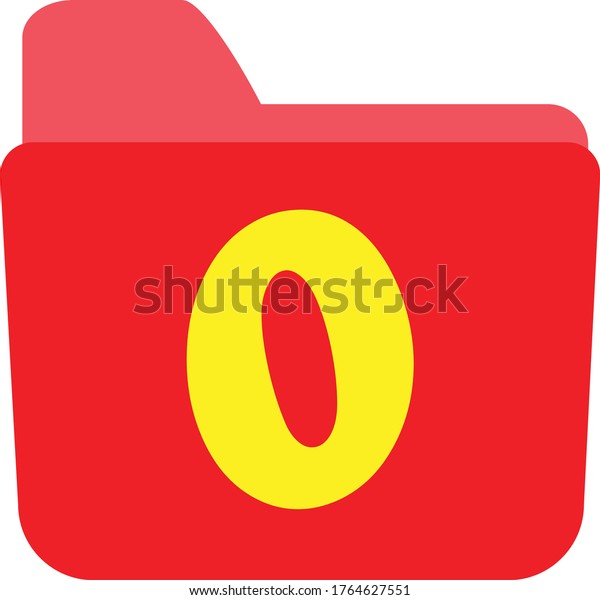 Icon Folder Modification Lettering Alfabet Design Stock Vector (Royalty ...