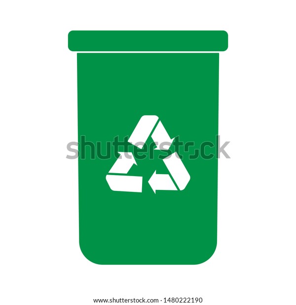 Icon Garbage Container Recycling Symbol Stock Vector (Royalty Free ...