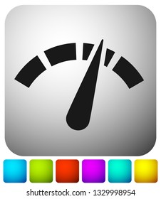 Icon Gauge Meter Calibration Indication Level Stock Vector (Royalty ...