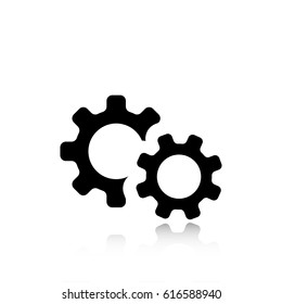 Broken Machine Mechanism Vector Illustration Black Stock Vector ...