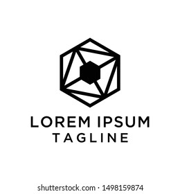 Icon Geometric Technology Abstract Logo Template Stock Vector (Royalty ...