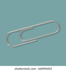 Icon Graphic Clip Attachment Vector Illustration Stock Vector (Royalty ...