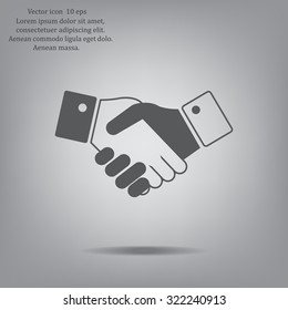 Icon Handshake Sign Stock Vector (Royalty Free) 322240913