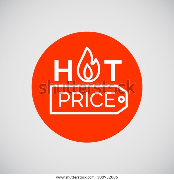Icon Hot Price Label Price Tag Stock Vector (Royalty Free) 308952086 ...