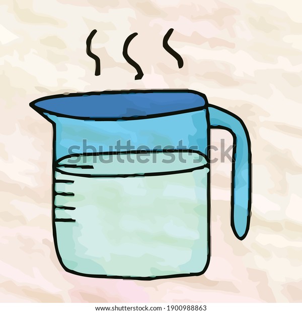 Icon Hot Water Vector Infographic Cenil Stock Vector (Royalty Free ...
