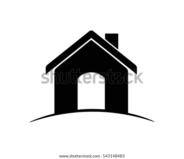 Icon House Open Doors Welcome Vector Stock Vector (Royalty Free ...