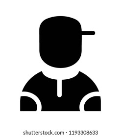 Icon Human Avatar Cap Depicting Referee Stock Vector (Royalty Free ...