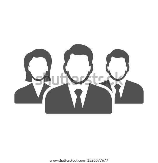 Icon Human Figure Working People Leadership Stock Vector (Royalty Free ...