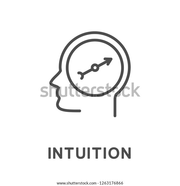 Icono intuición. La capacidad de una persona para entender ...