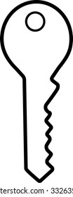 Icon Key Black White Vector Stock Vector (Royalty Free) 332635421 ...